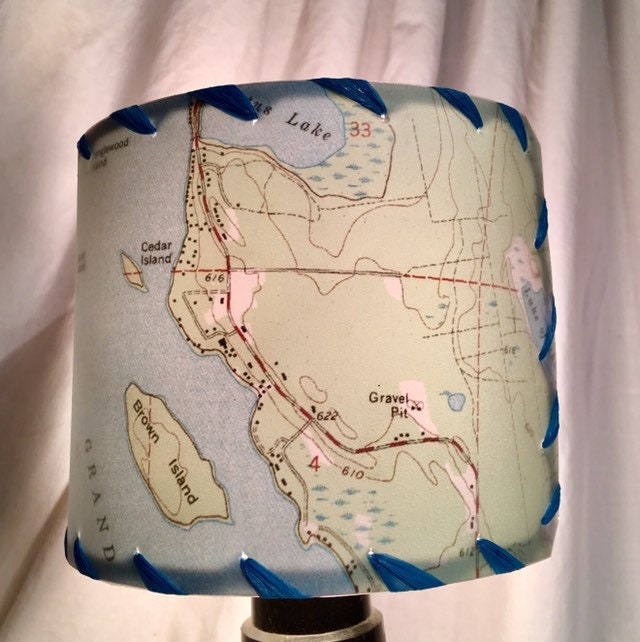 Map Scalloped Edge Shades