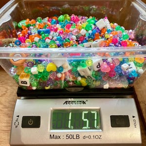 Destash Alphabet Beads for Stringing Jewelry, Over One Pound of ...