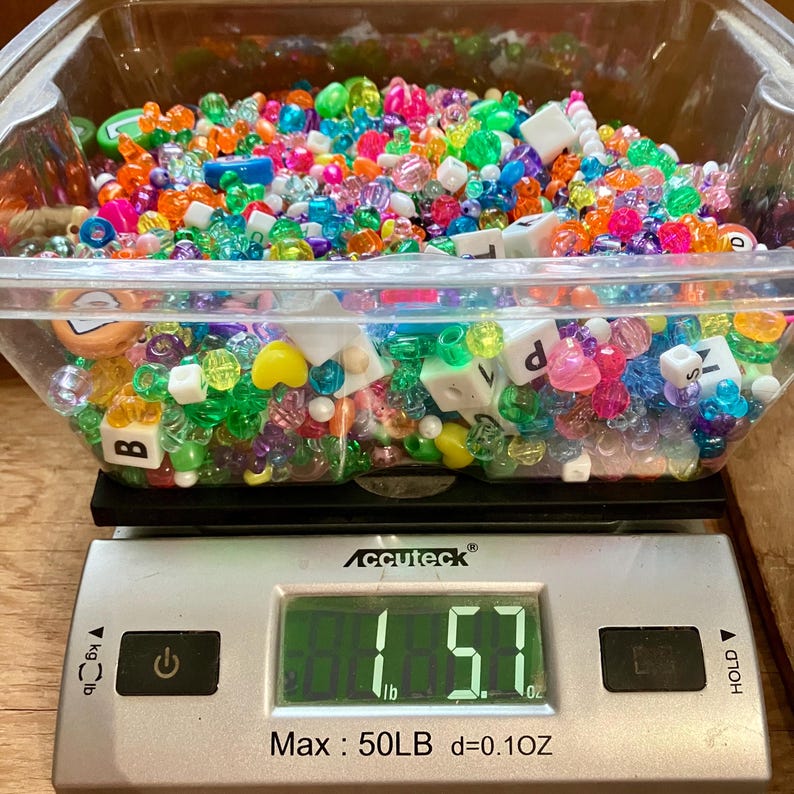 Destash Alphabet Beads for Stringing Jewelry, Over One Pound of ...