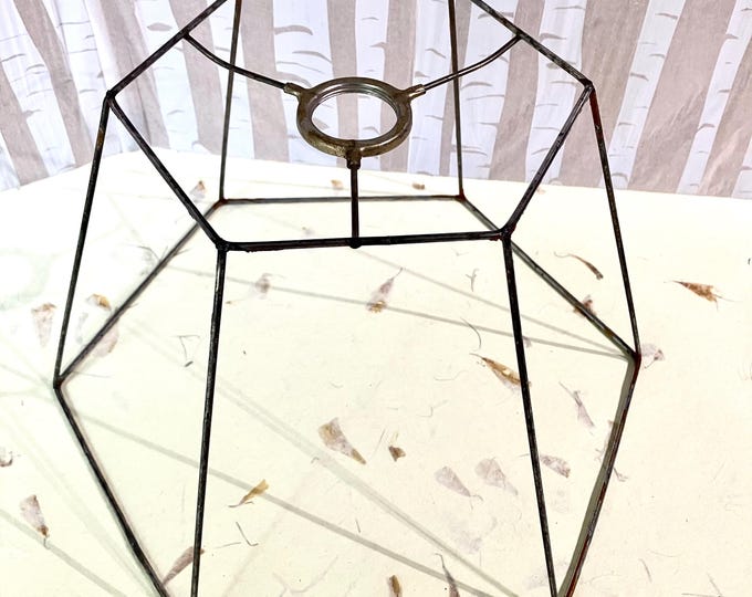 Vintage Six Sided Wire Lampshade Frame, Hex Bridge Top Shade Frame - Etsy