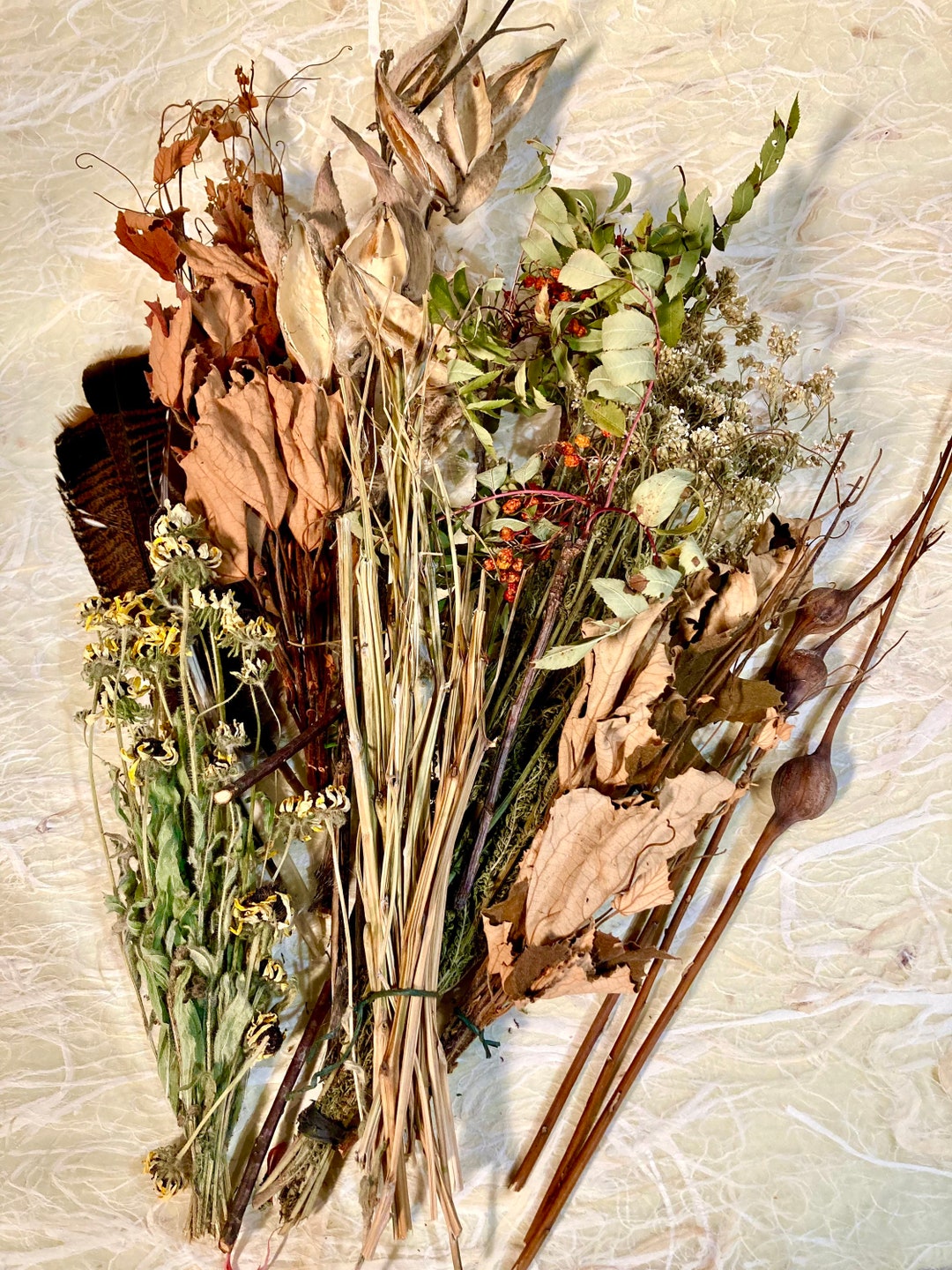Dried Fall Bunches Assorted All Natural Bouquets - Etsy