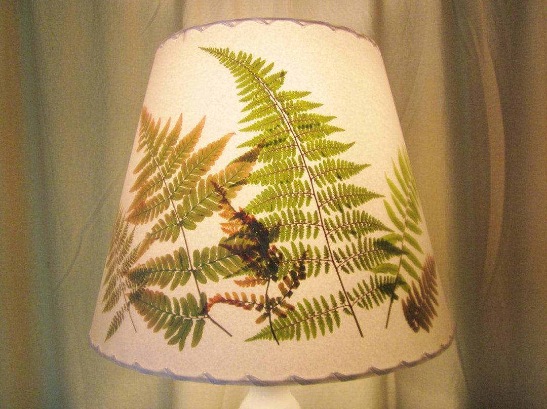 Pressed Fern Botanical Lampshade - Etsy