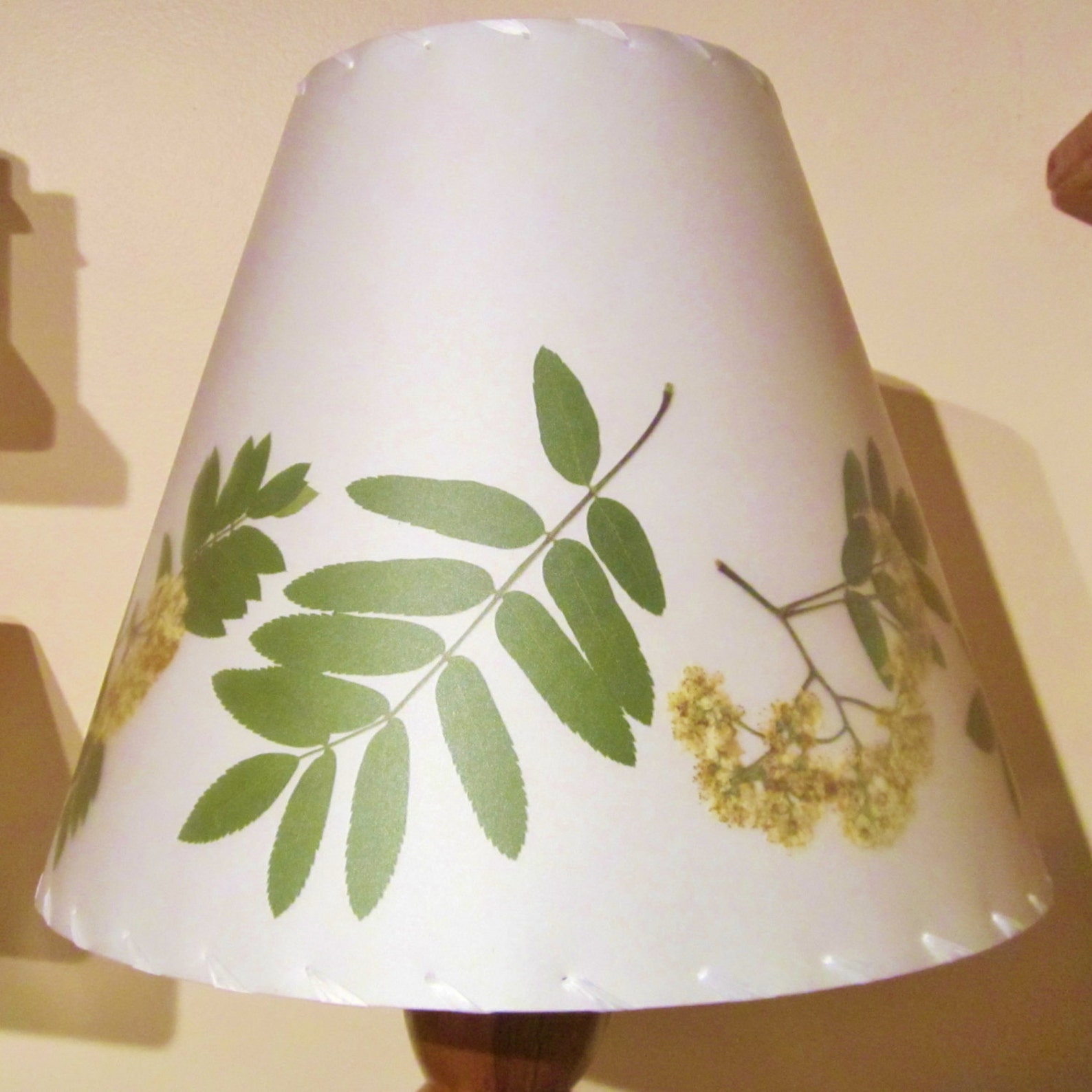 Rowan Leaf Botanical Lamp Shade - Etsy