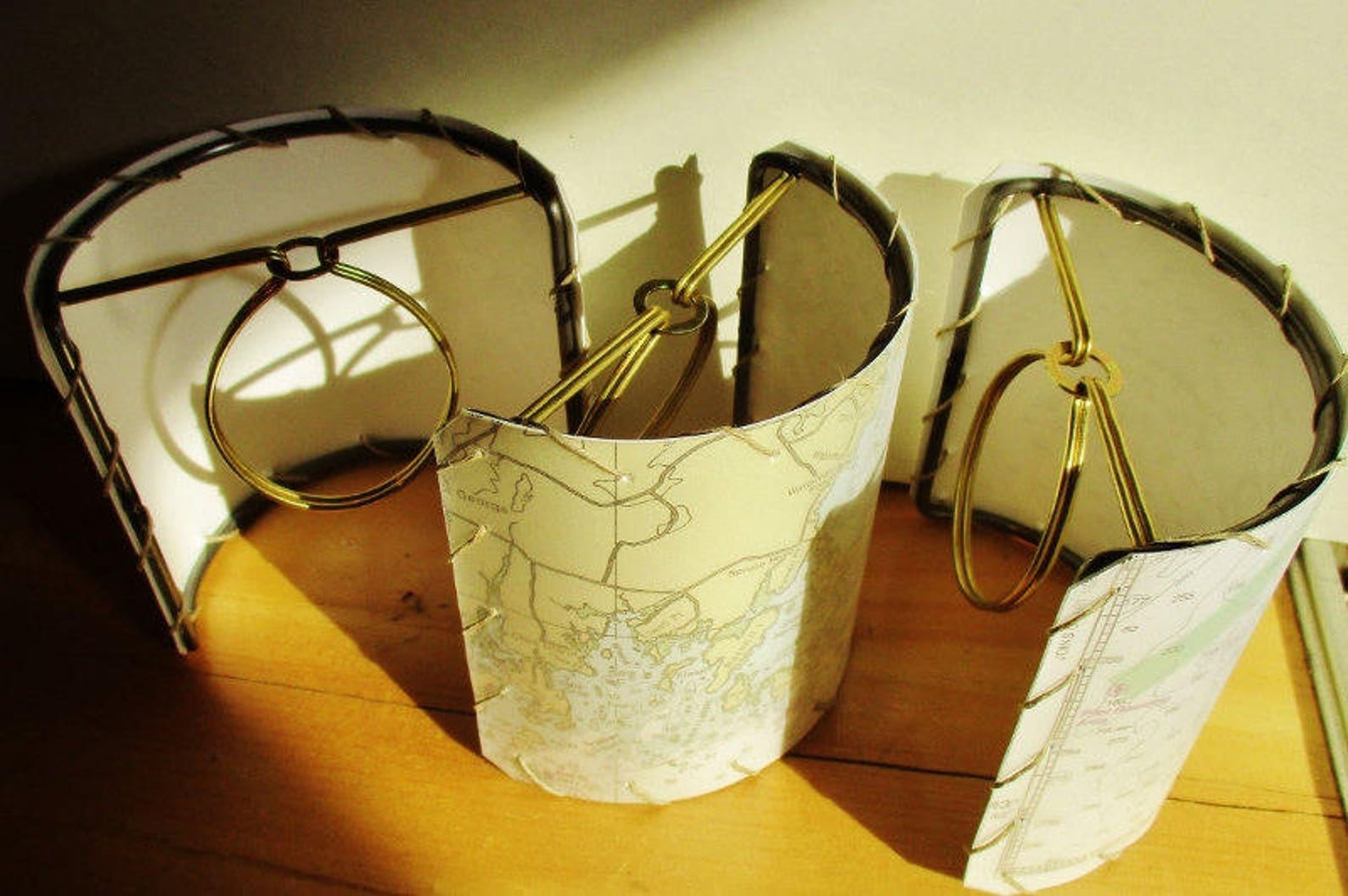 Half Shield Lamp Shade Frames DIY Shield Lampshade for Boat - Etsy UK