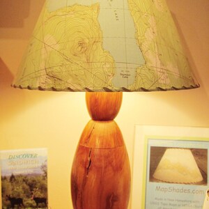 Map Lamp Shade Custom Topographic Map Lampshade of Your - Etsy