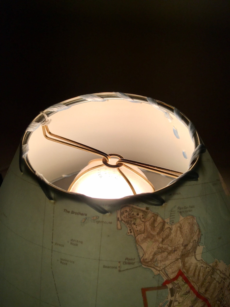 Custom Ocean Chart Lamp Shade NOAA Nautical Chart Lampshade - Etsy