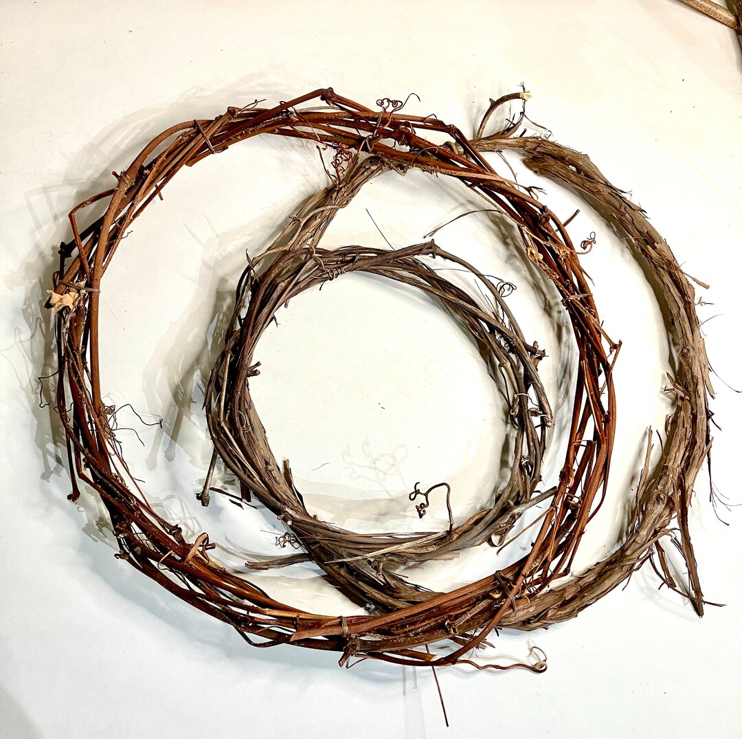 Three Twisted Grapevine Hoops - Etsy