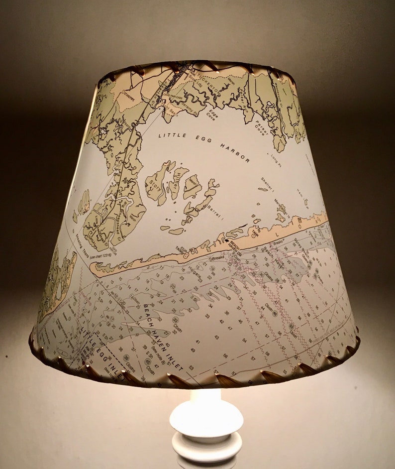 Custom Ocean Chart Lamp Shade NOAA Nautical Chart Lampshade - Etsy