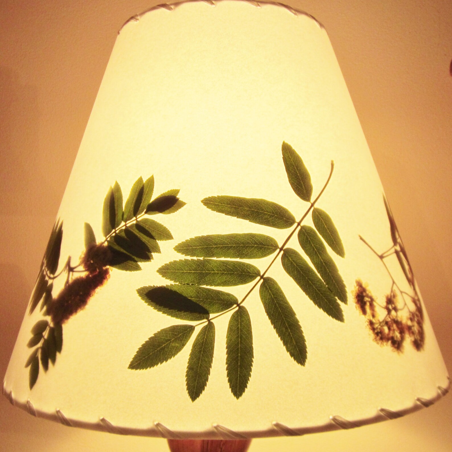 Rowan Leaf Botanical Lamp Shade - Etsy
