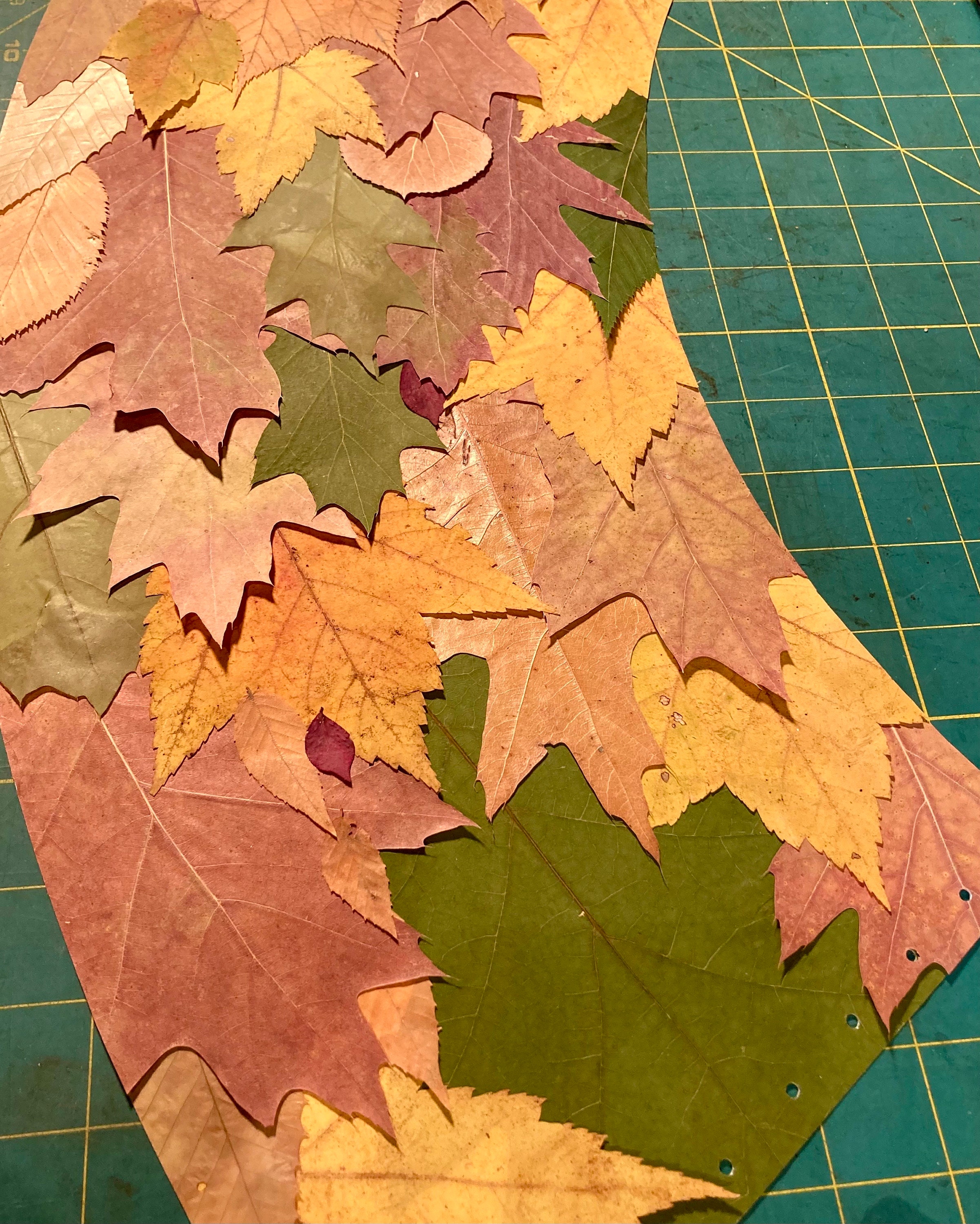 Oak Leaf Botanical Lampshade, Real Pressed Autumn Leaf Lamp Shade - Etsy