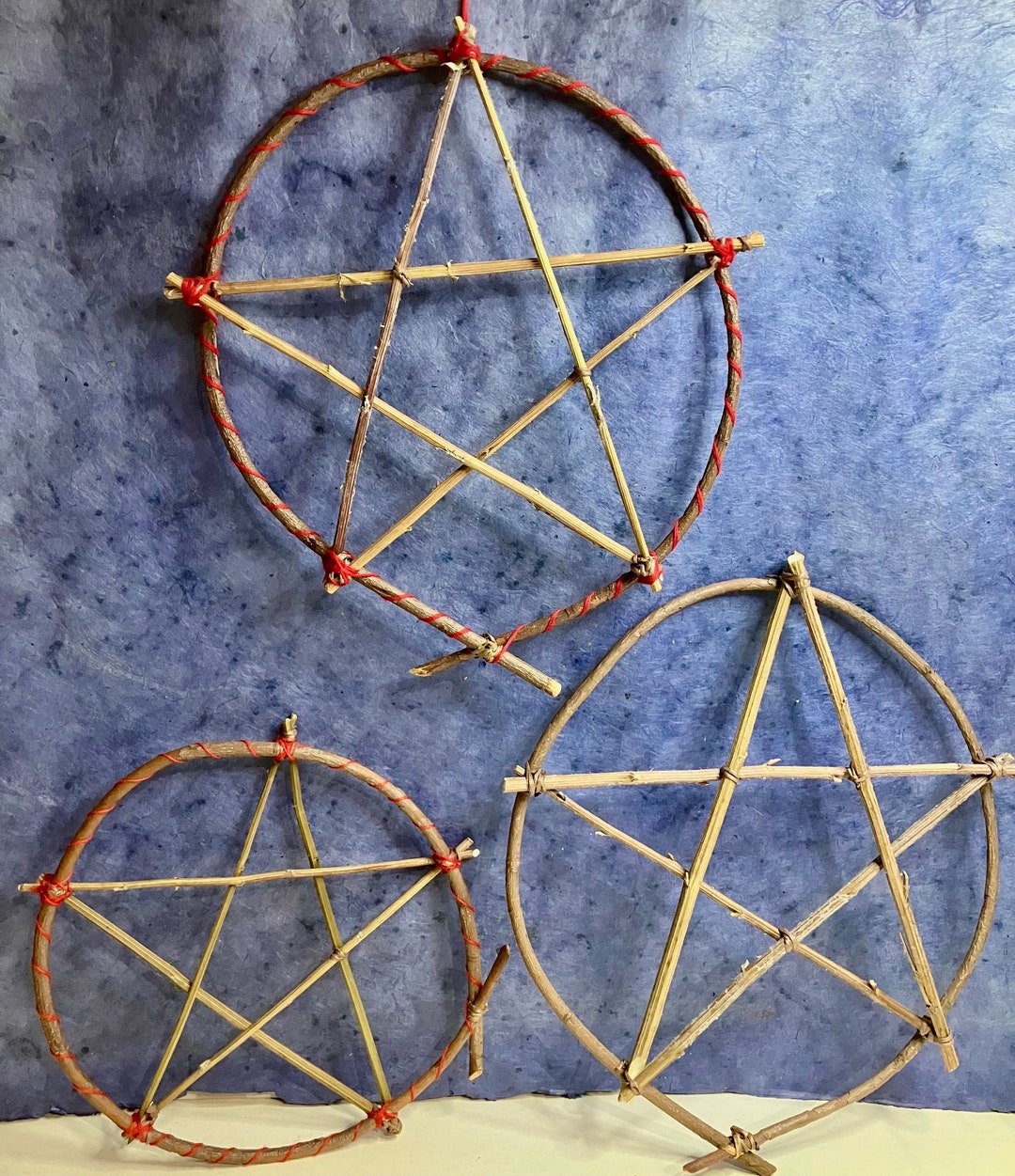 Mugwort and Willow Pentacle, Wood Stick Star - Etsy