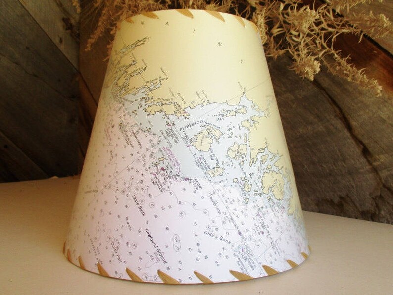 Custom Ocean Chart Lamp Shade NOAA Nautical Chart Lampshade - Etsy