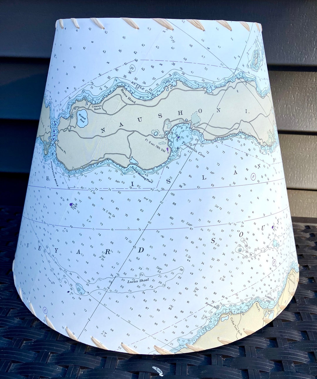 Vineyard Sound Lampshade, NOAA Chart of Naushon Island, Woods Hole MA ...