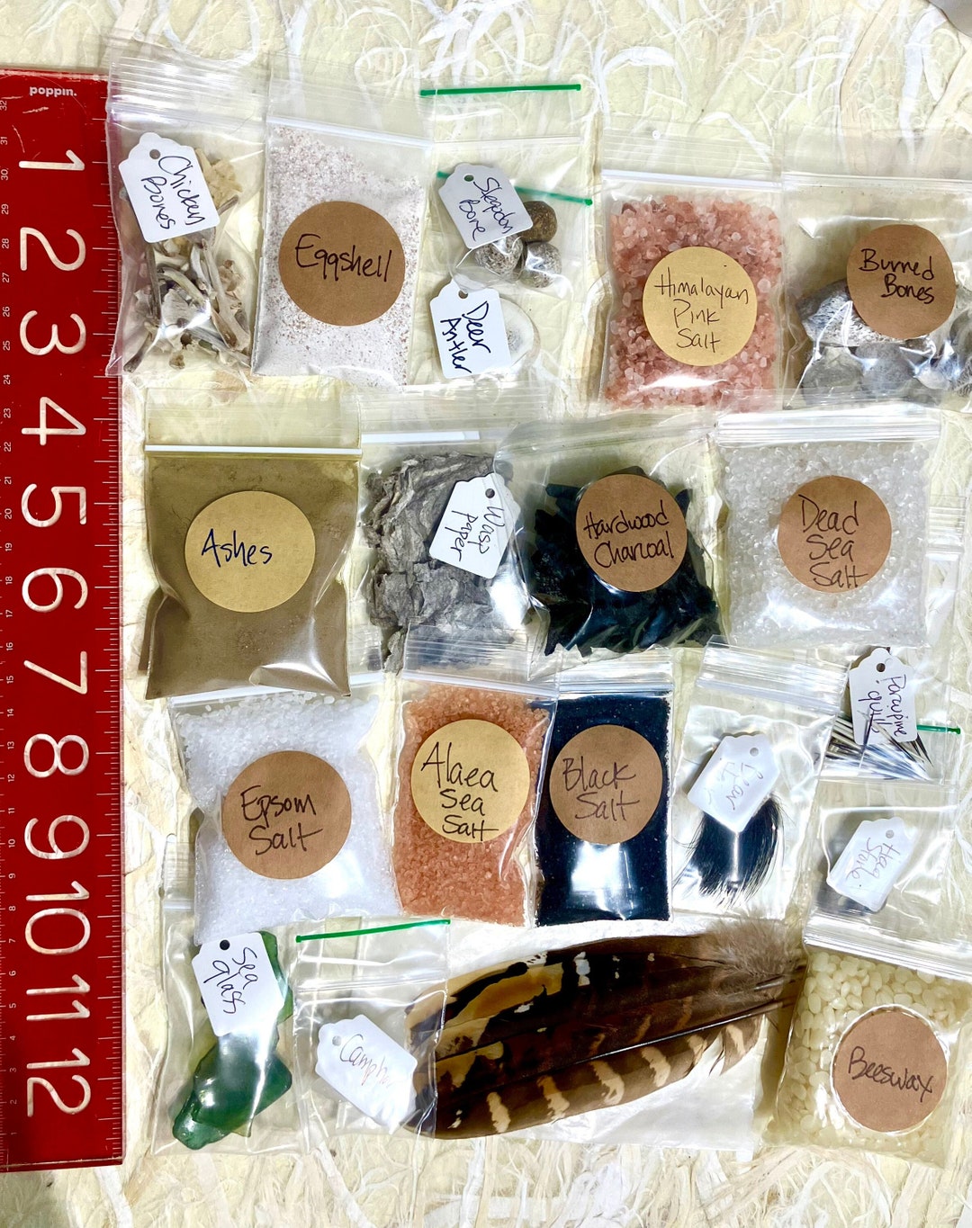 Witch Apothecary Sample Set, Animal and Mineral Samples for Spiritual ...