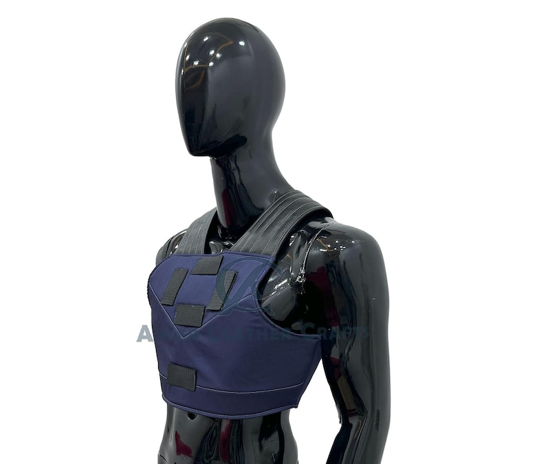Custom Navy Blue Cotton Flak Vest: Cosplay Armor - Etsy