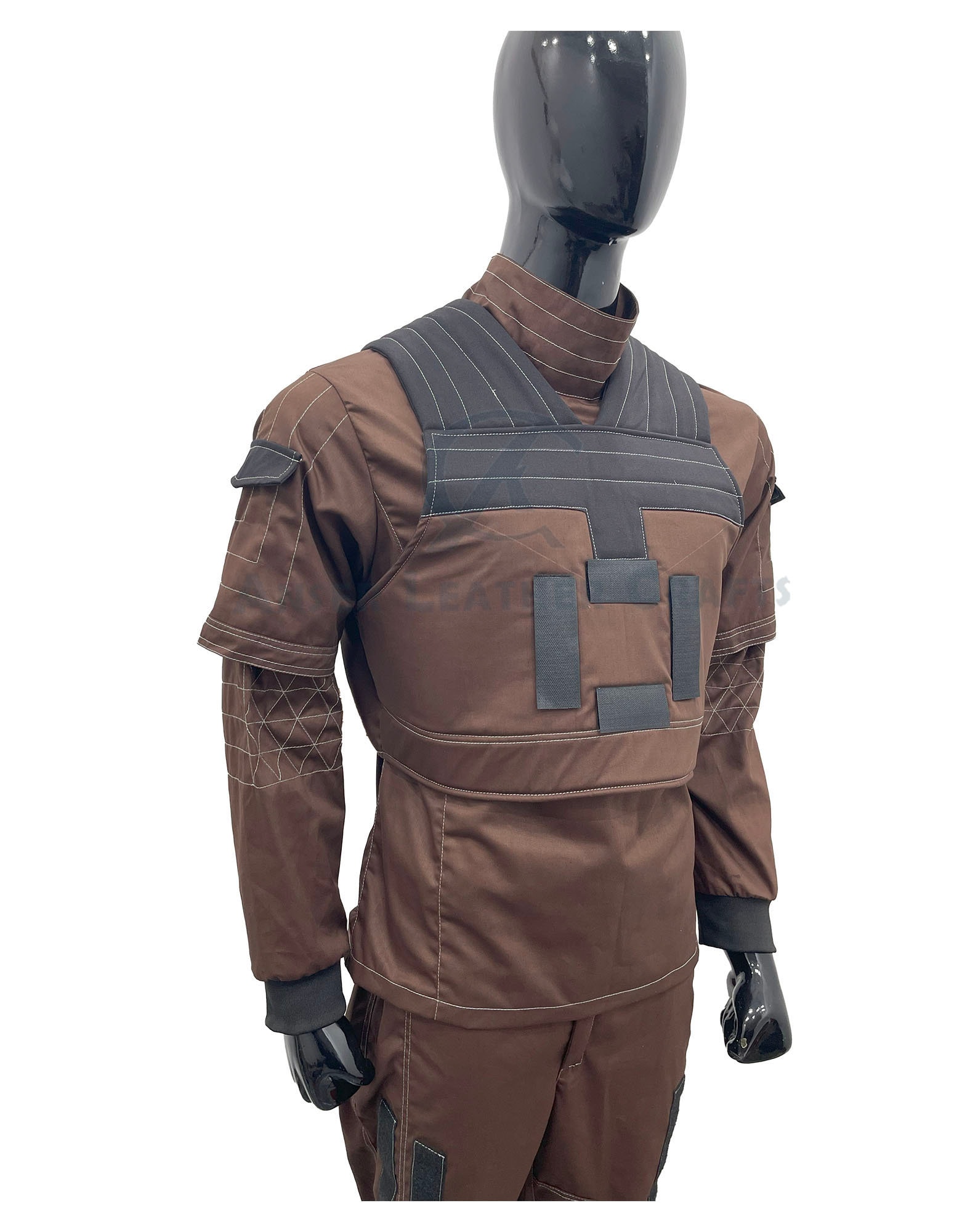 Custom 3 Piece Cosplay Suit Brown Flight Suit and Flak Vest for Bounty ...