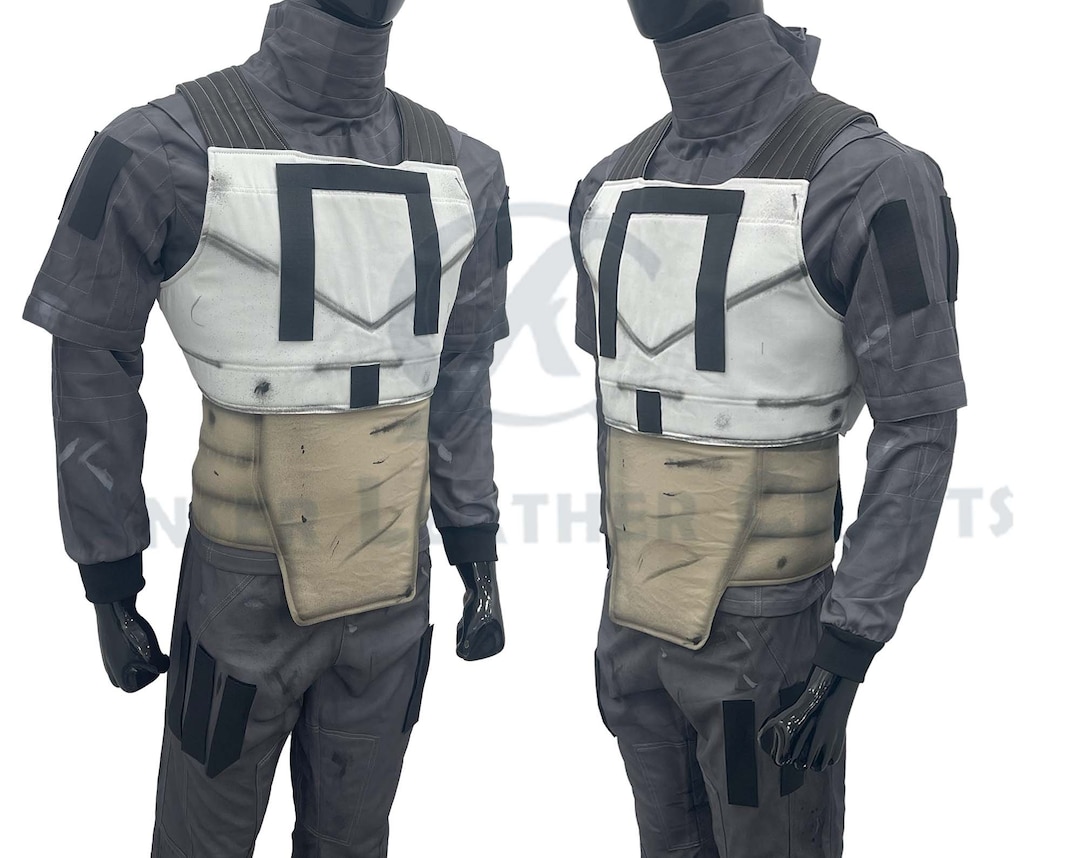 Weathered Gray Flight Suit Set: 4-piece Bounty Hunter Cosplay - Etsy