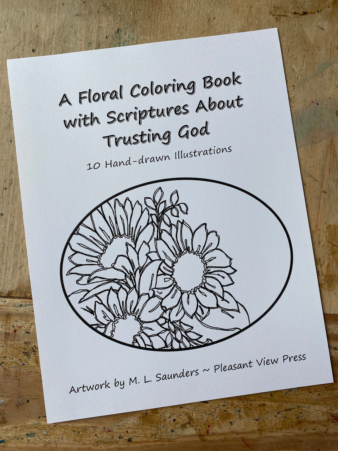 Trusting God Scripture Coloring Pages With Flowers, 10 Christian ...