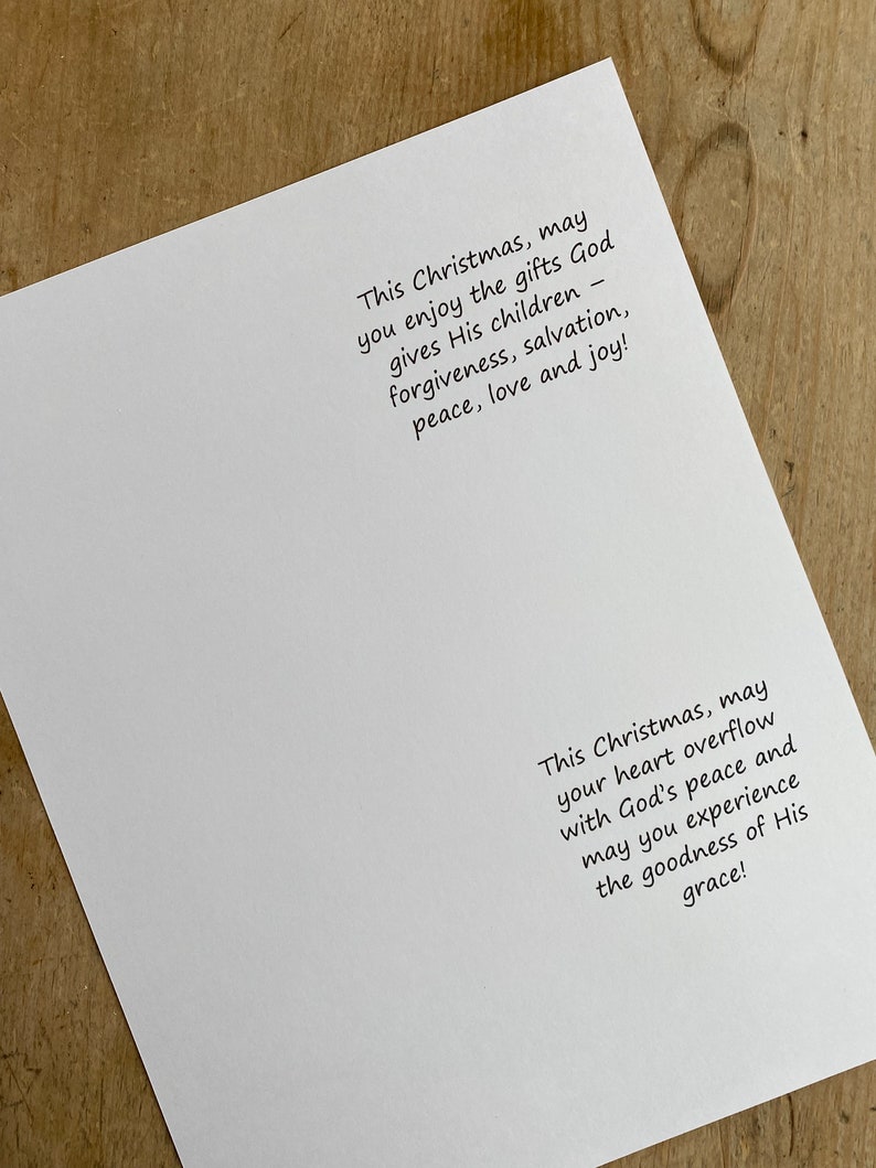 Christmas Greeting Cards to Color, 4 Different Designs With a Message ...