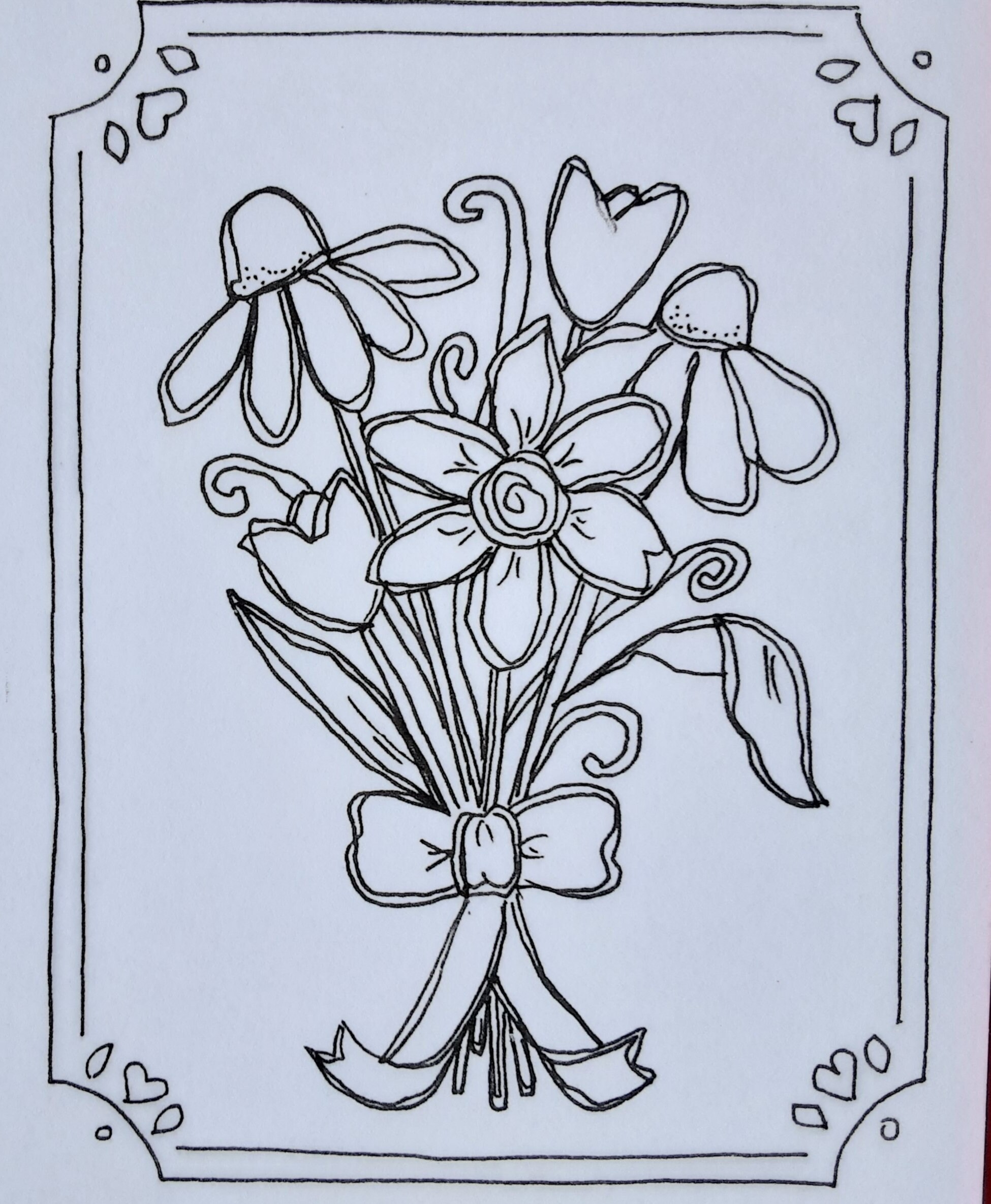 Cards to Color Friendship and Flowers Greeting - Etsy