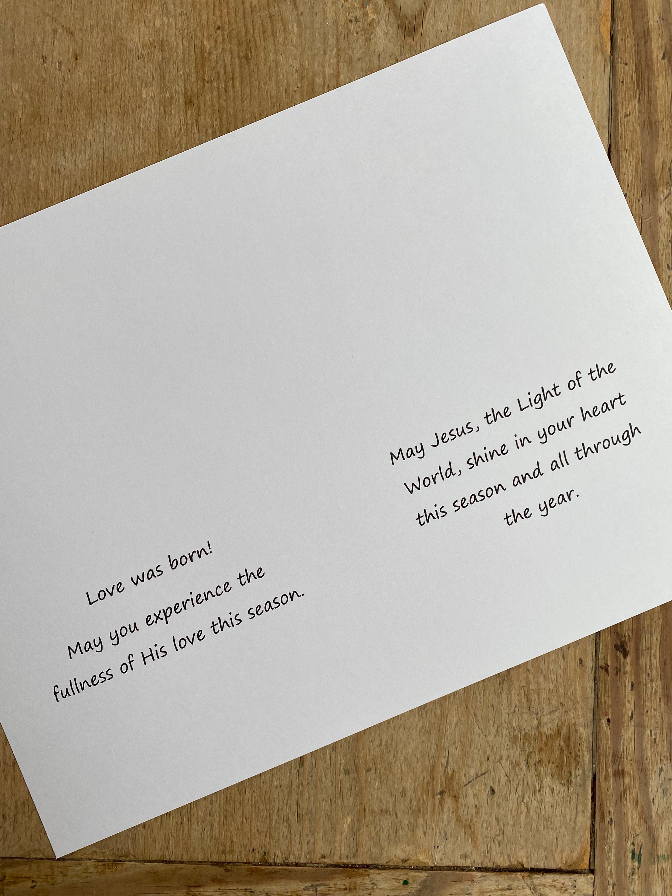 Christmas Greeting Cards to Color, 4 Different Designs With a Message ...