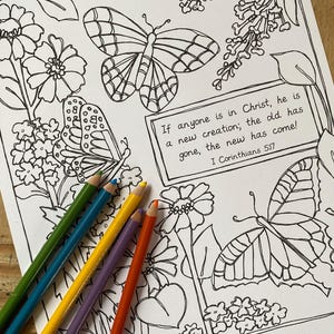 2 Corinthians 5: 17 Coloring Pages - Etsy