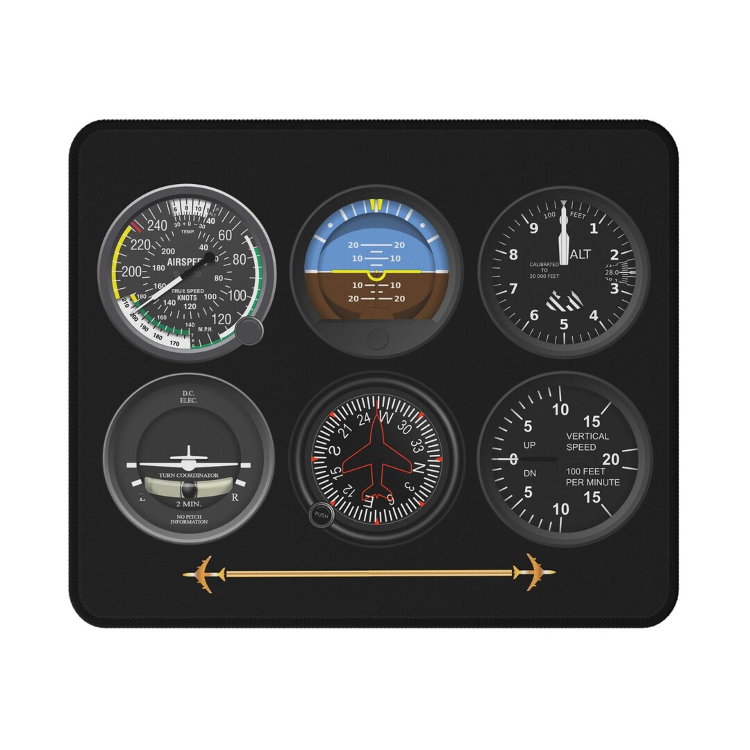 Aviation Instrument Panel Mouse Pad: Pilot Gift, Flight Sim - Etsy