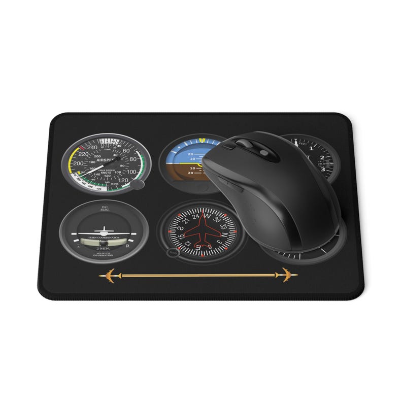 Aviation Instrument Panel Mouse Pad: Pilot Gift, Flight Sim - Etsy
