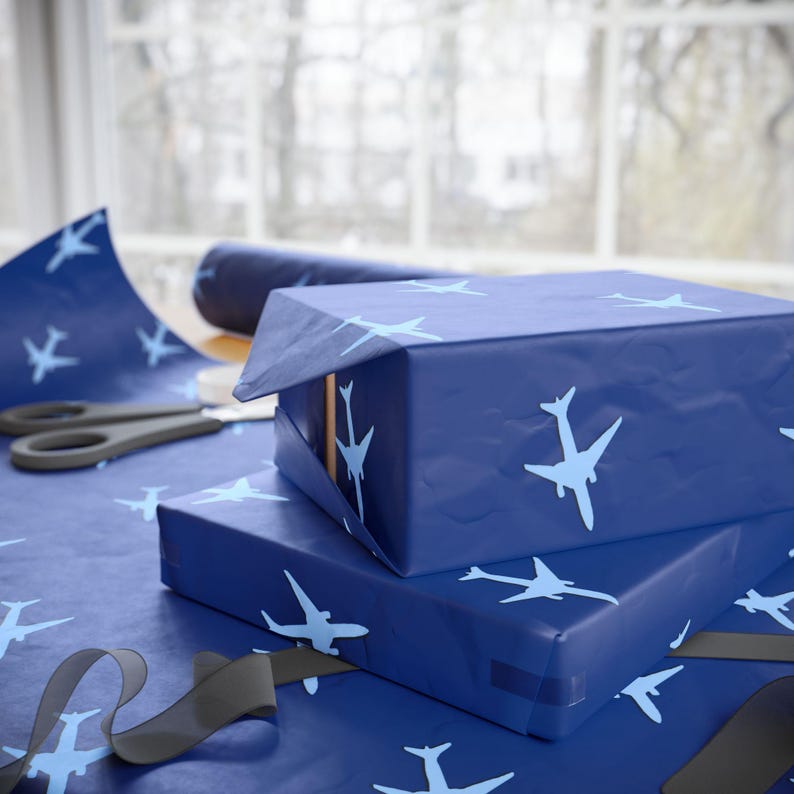 Aviation Wrapping Papers, Airplane Gift Wrap Roll, Pilot Gift - Etsy
