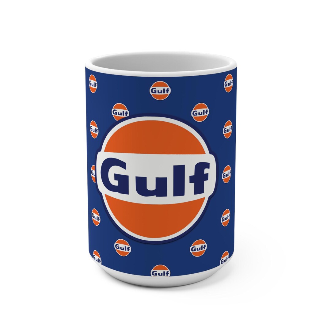 Retro Gulf Oil Racing Mug | 15oz Car Enthusiast Gift - Etsy
