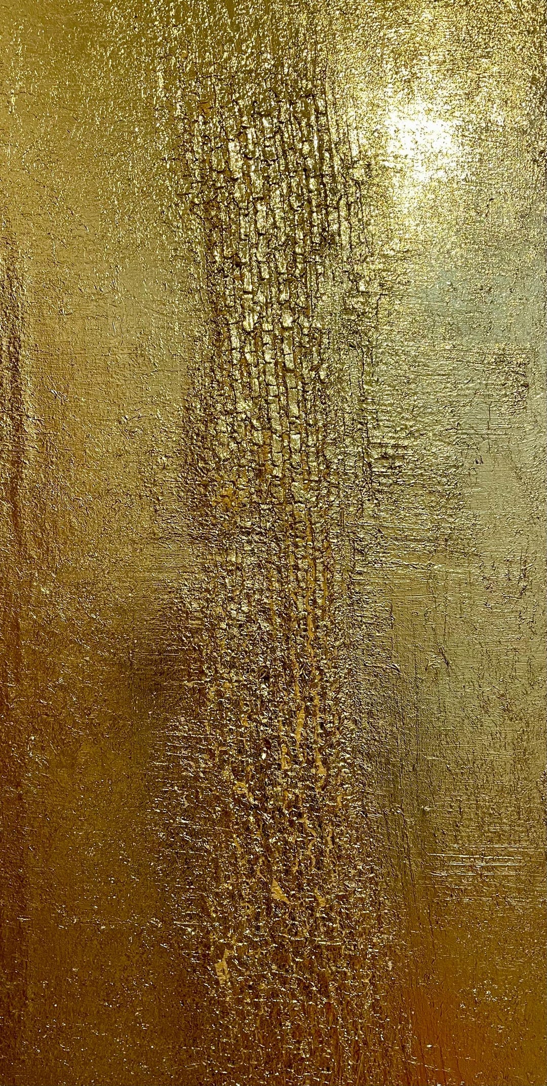 METALLIC GOLD ART, Textured Acrylic and Pigments, Abstract Gold ...