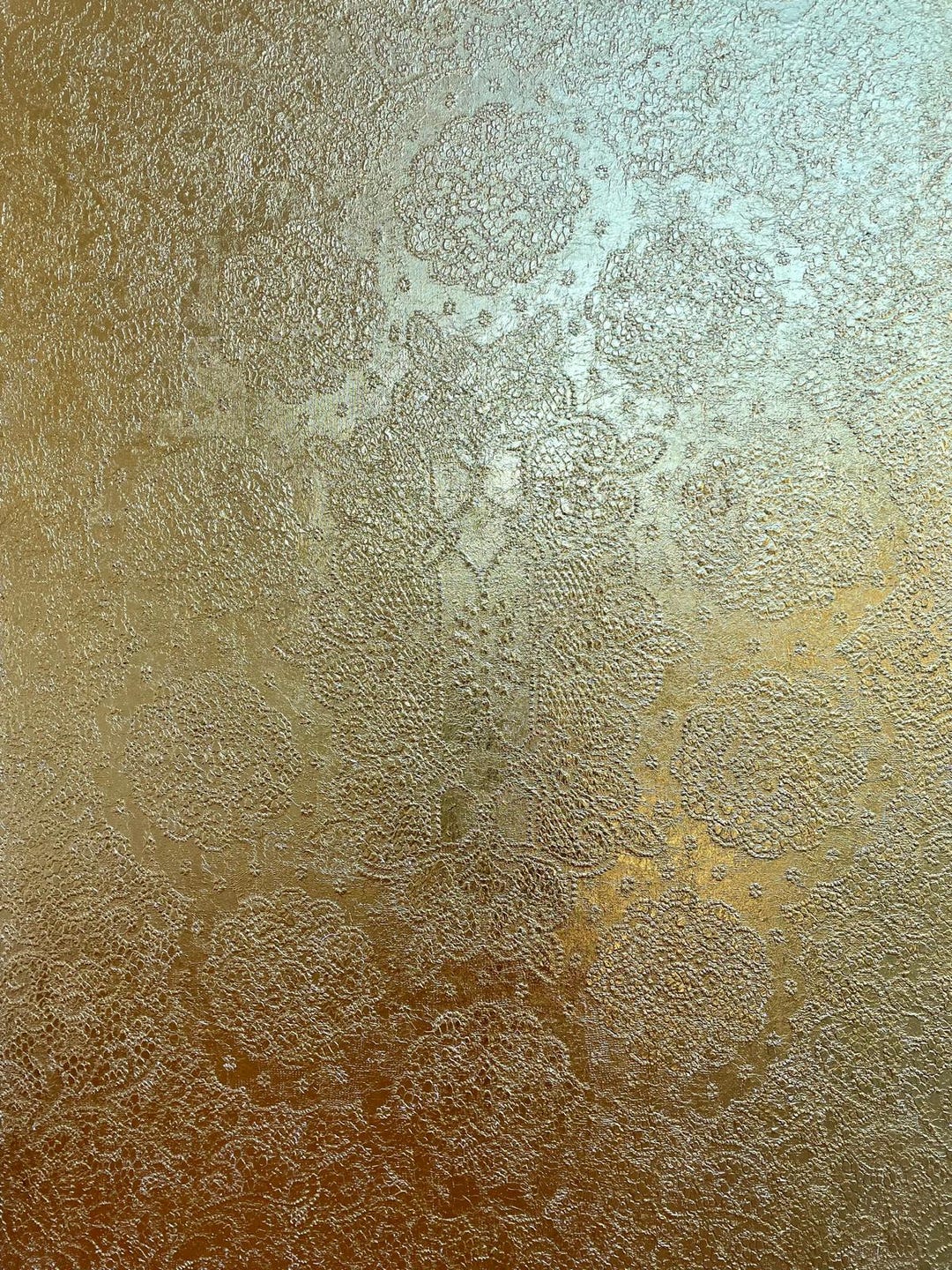 METALLIC GOLD ART: Structures Under Gold 9, Abstract Gold Painting ...