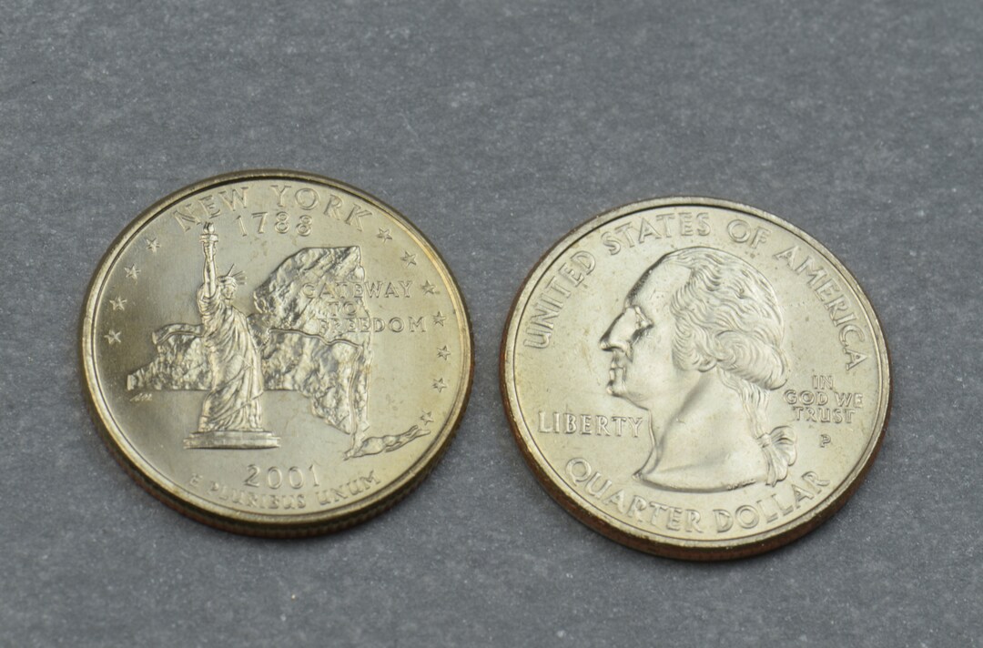 New York Quarter Coin 2001 - Etsy