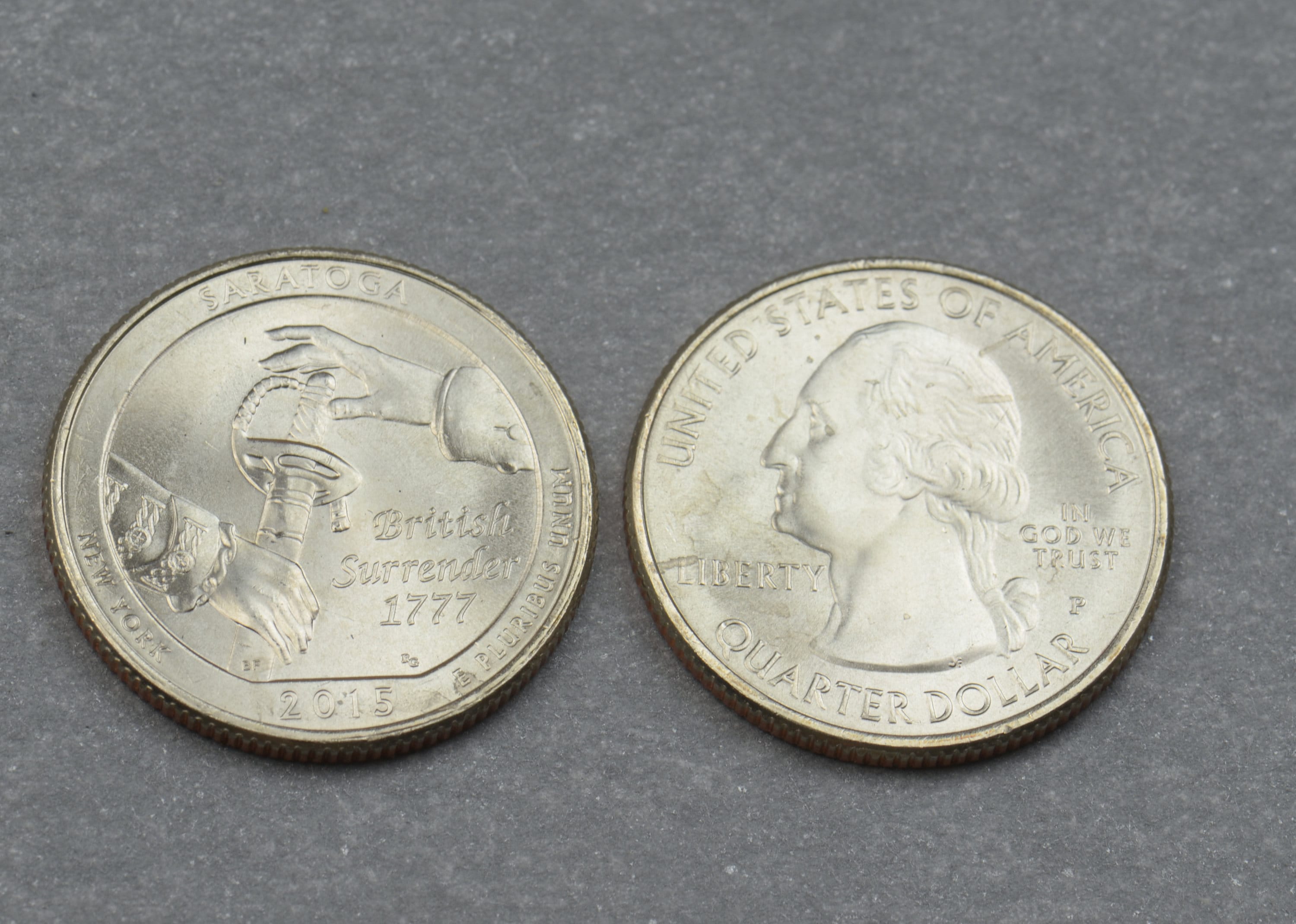 Saratoga National Historical Park Quarter 2015.british Surrender 1977 ...