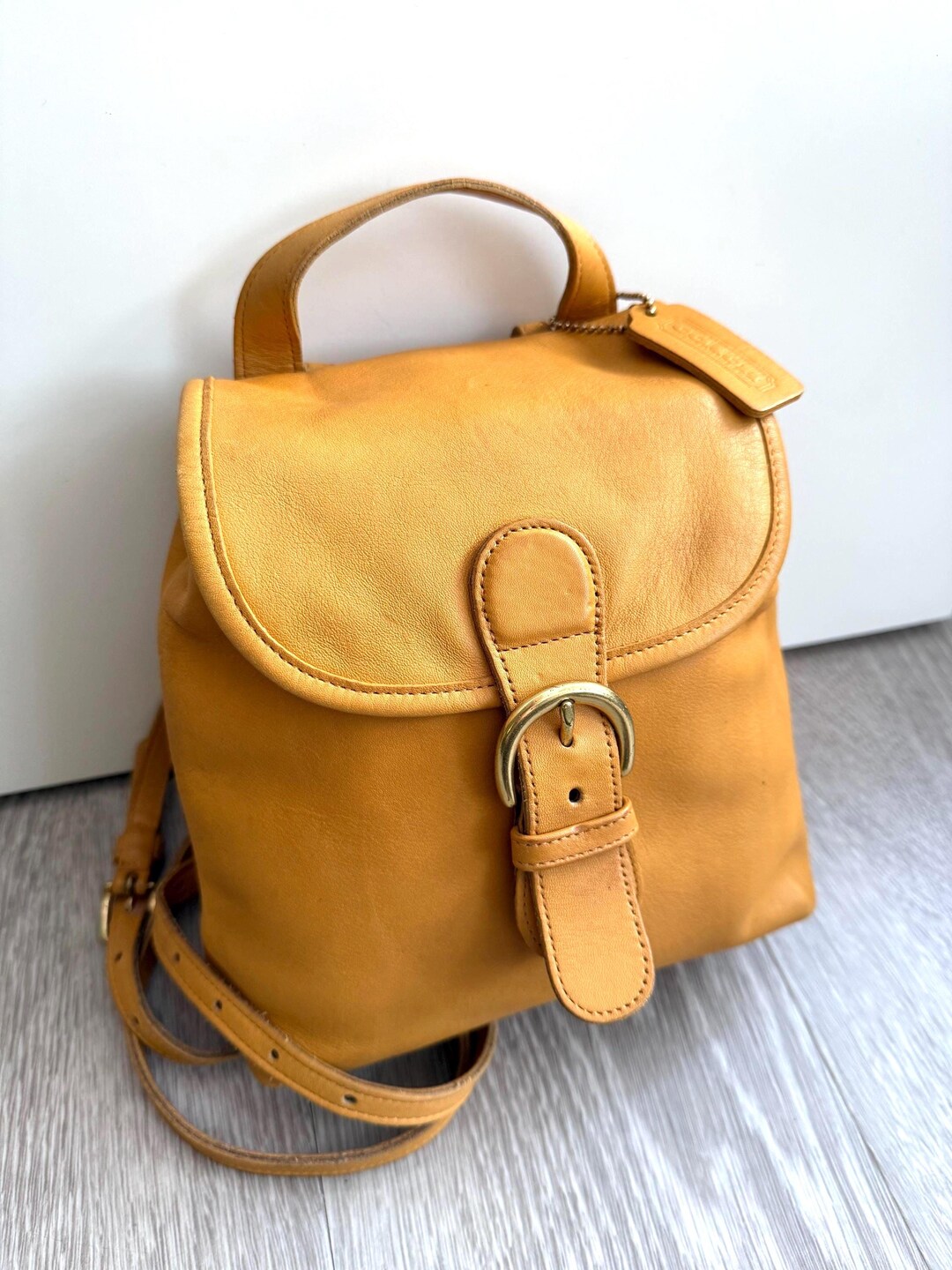 COACH Vintage Bantam Bag From the Soho Collection in Banana Leather ...