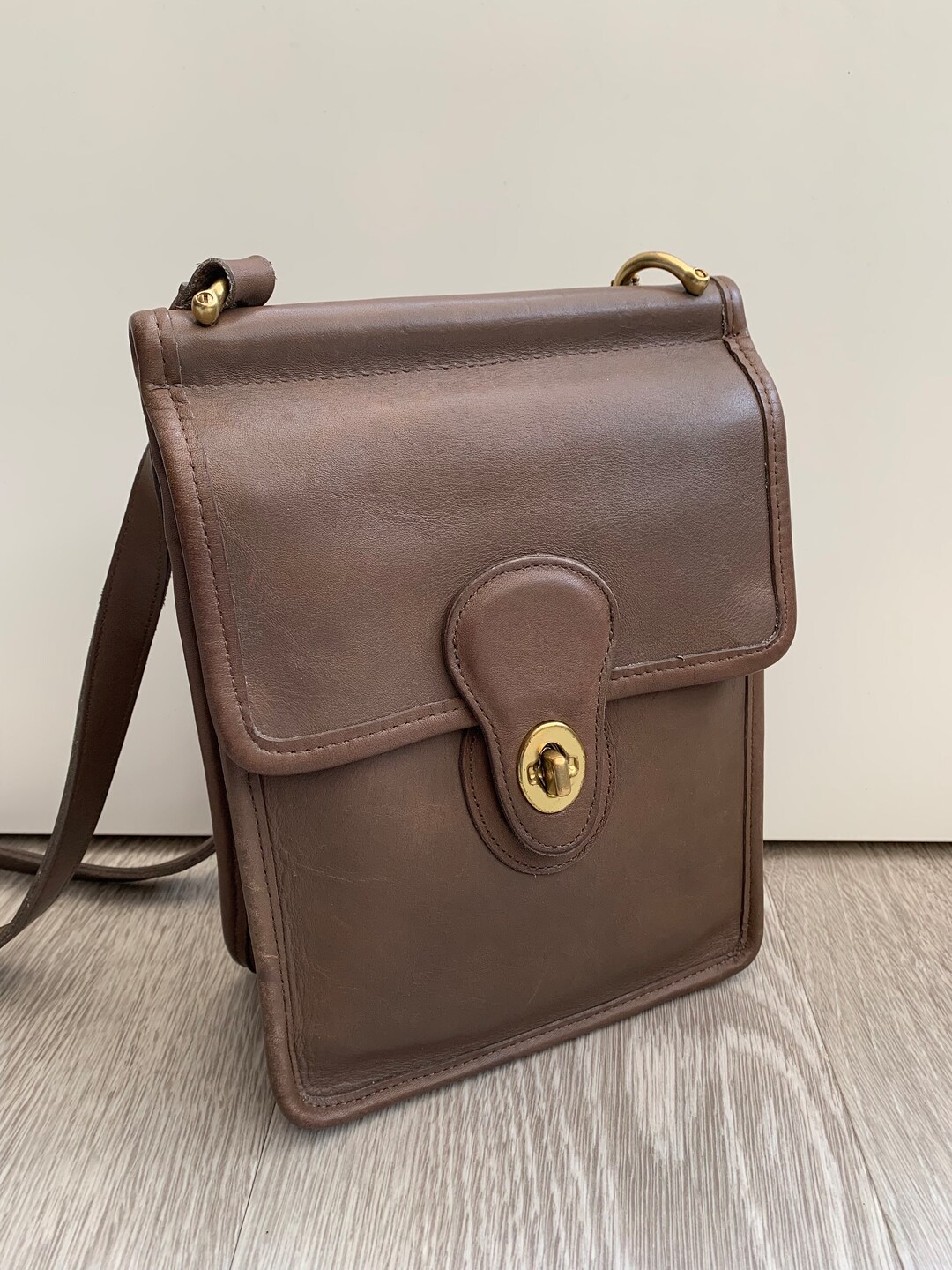 COACH Vintage Murphy Crossbody or Shoulder Bag in Taupe Full Grain ...