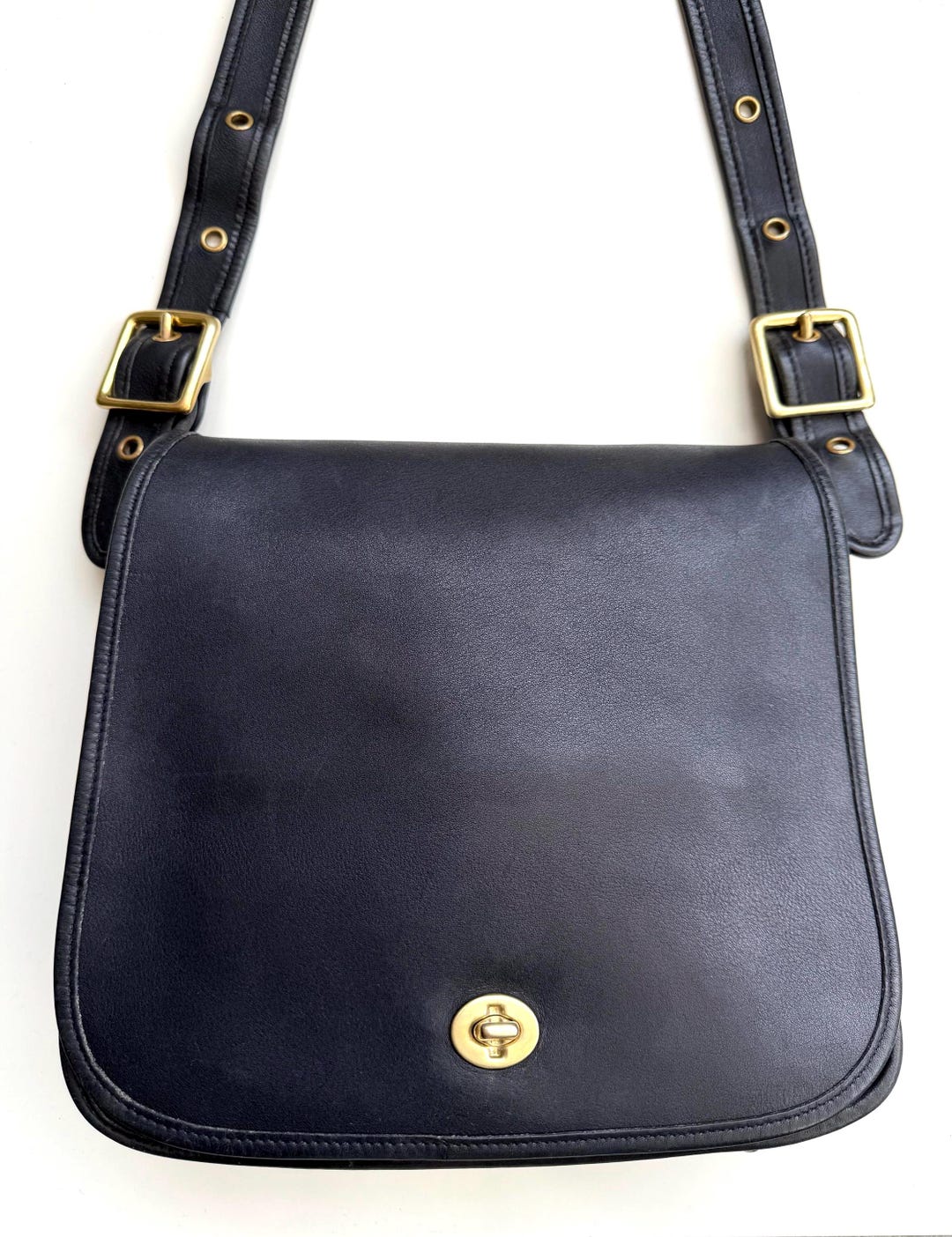 COACH Vintage Stewardess Bag, Crossbody or Shoulder in Blavy (black ...