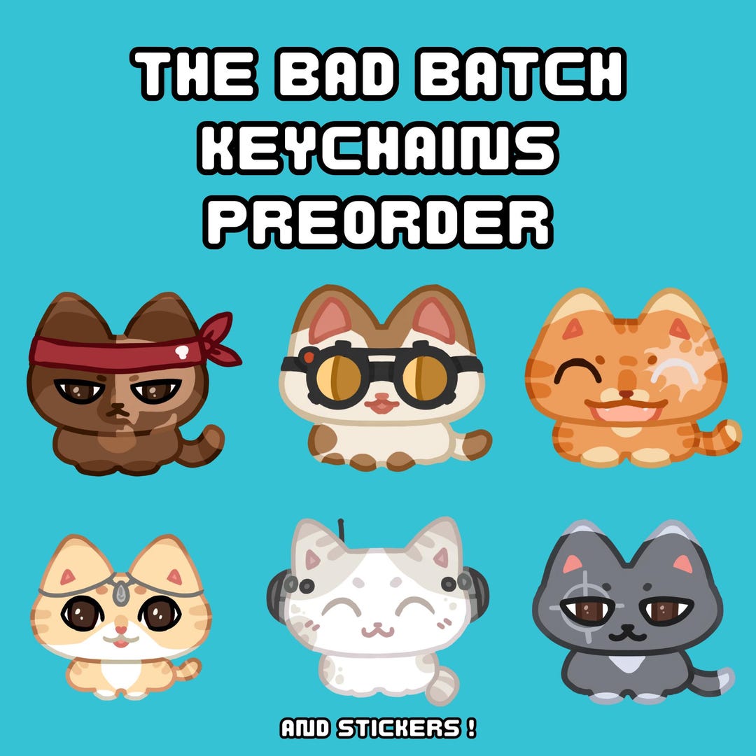 PREORDER - the Bad Batch Keychains and Stickers - Etsy
