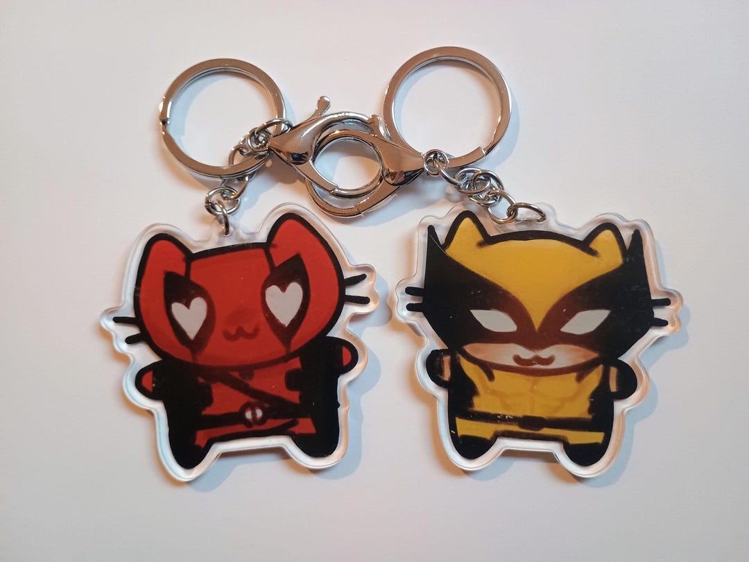 Deadpool and Wolverine Keychains - Etsy