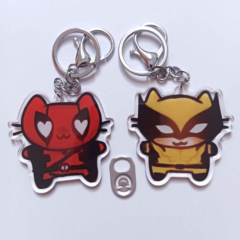 Deadpool and Wolverine Keychain - Etsy