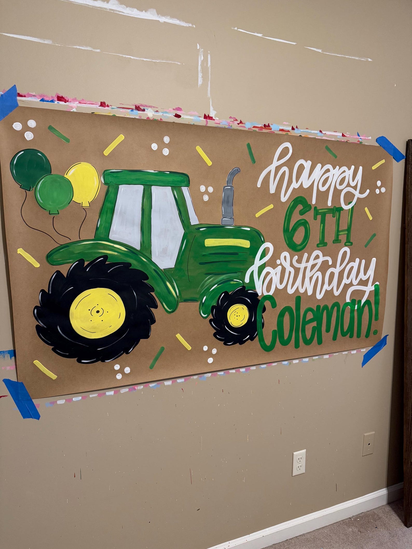 Boy Birthday Banner- Quick Shipping - Craft Paper- Party Decor- Party ...