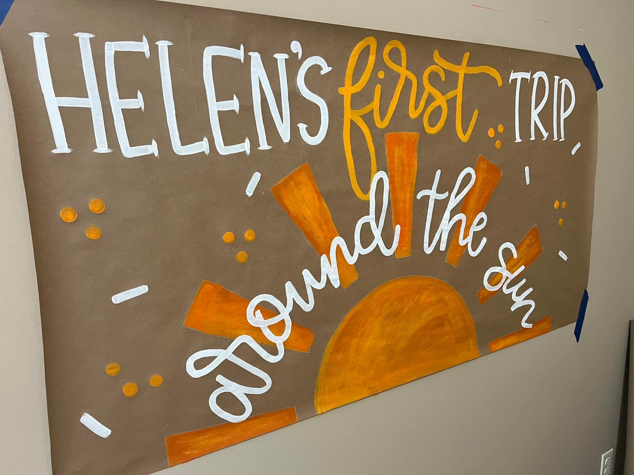 Hand Painted Party Sign, Hand Painted Banner, Hand Painted Craft Paper ...