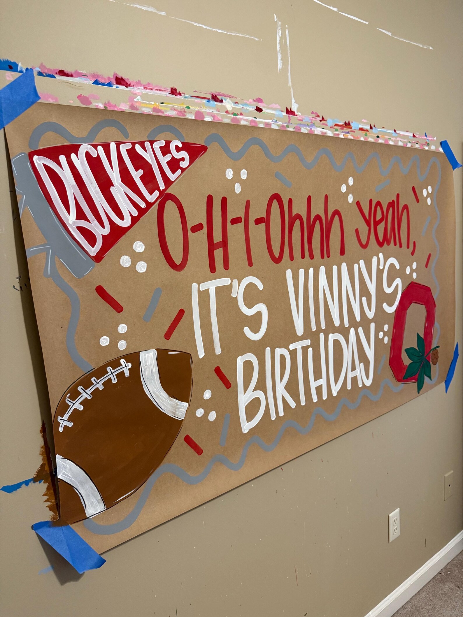 Boy Birthday Banner- Quick Shipping - Craft Paper- Party Decor- Party ...