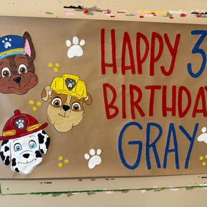 Hand Painted Custom Party Banner, Hand Painted Banner, Hand Painted ...