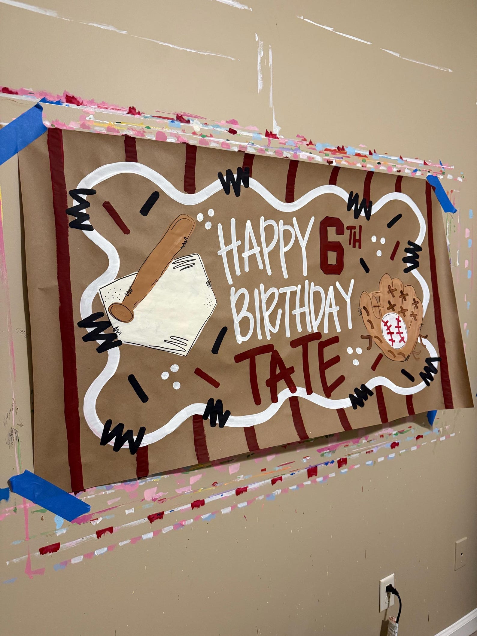 Boy Birthday Banner- Quick Shipping - Craft Paper- Party Decor- Party ...