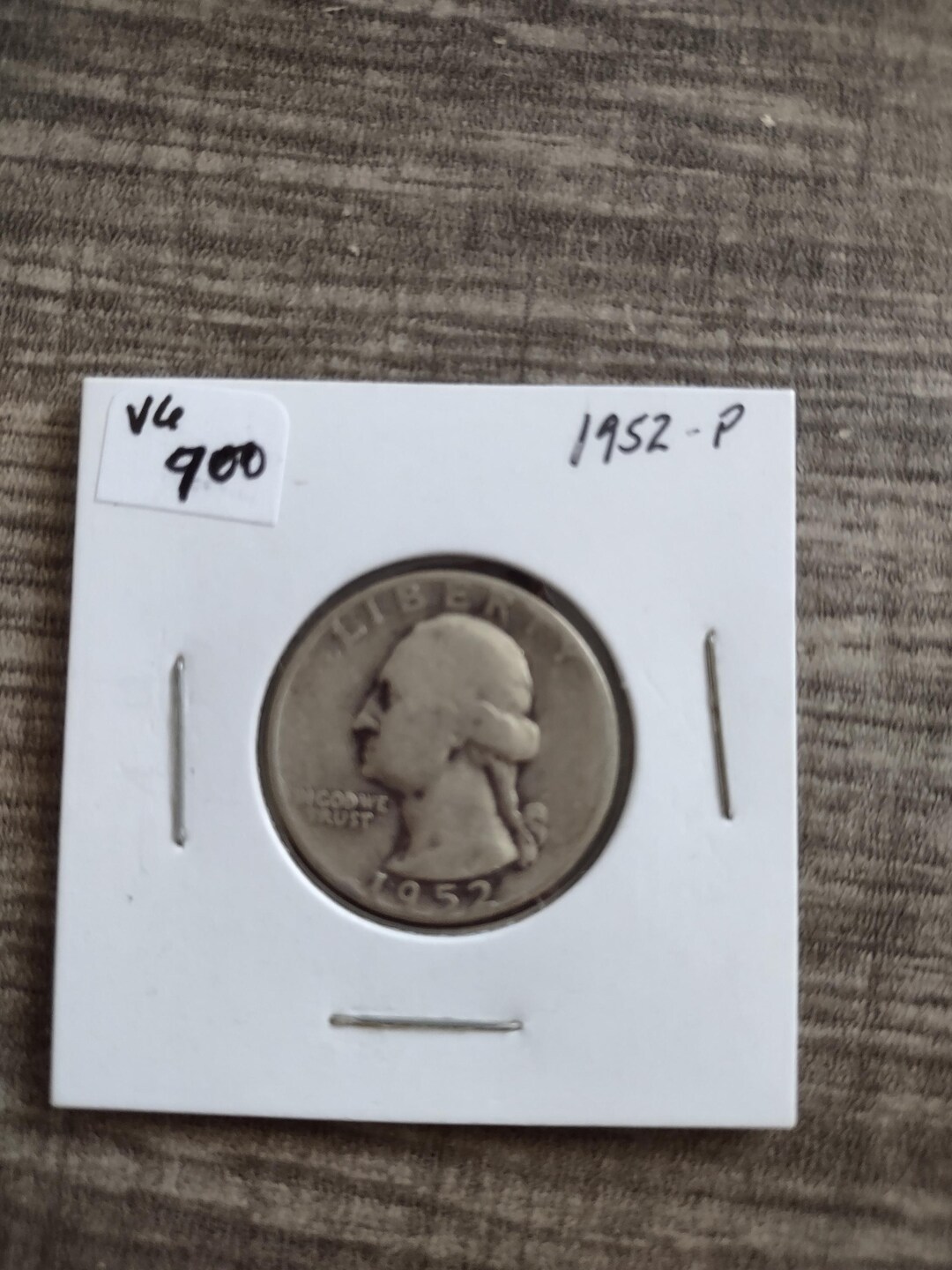 1952-p Mint Mark Washington Quarter - Etsy
