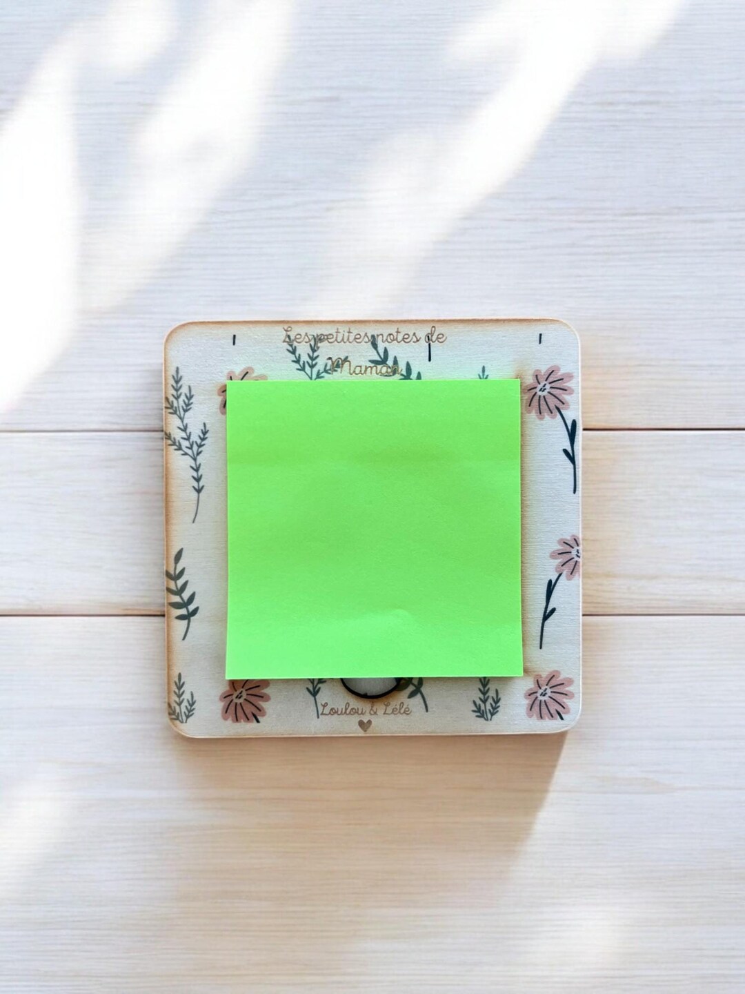 Sublimated Wooden Notepad - Post-it Holder - Customizable - Etsy