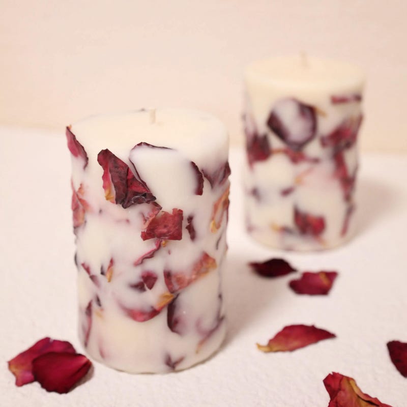 Rose Candle - Etsy