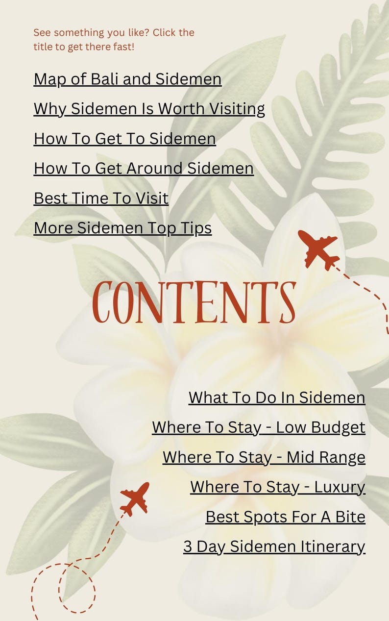 Digital Nomad & Travel Guide for Sidemen in Bali | Itinerary ...