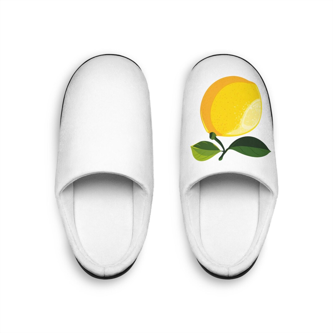 Men's Indoor Slippers Lemons Men's Slippers Lemons - Etsy